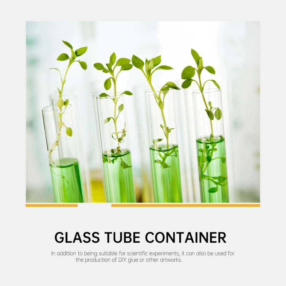 50pcs Scientific Tubes Glass Tubes Specimen Tubes Bath Salt Tubes | eBay UK