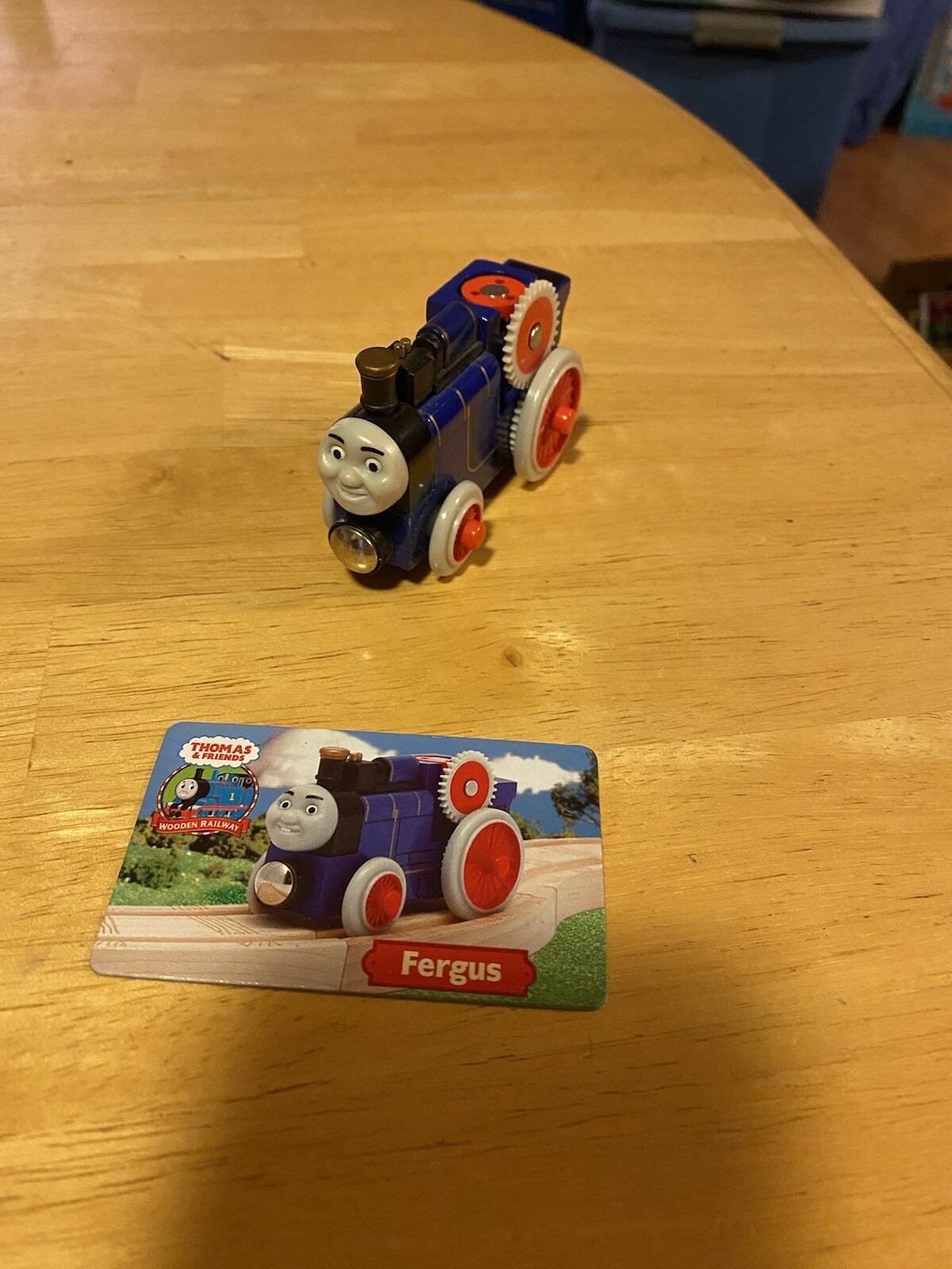 Thomas the Tank Engine and Friends Wooden Railway Fergus with Character ...