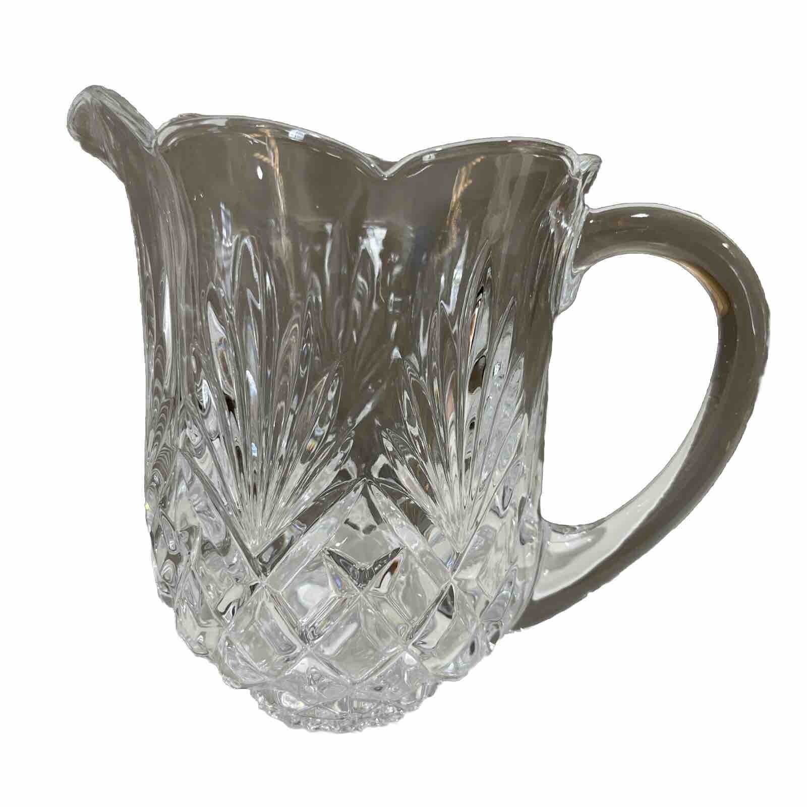 Godinger Dublin Shannon Crystal Pitcher Scalloped Rim - 7 3/4" Tall ...