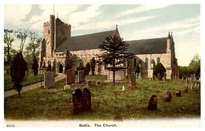 Battle Great Britain Church Cemetery Historic European Landmark VTG BW ...