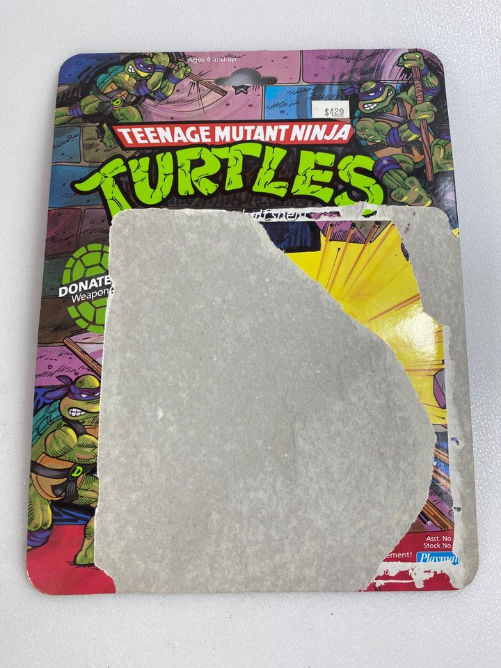 Donatello Vintage TMNT Ninja Turtles Figure File Card Back Only 10 Back ...