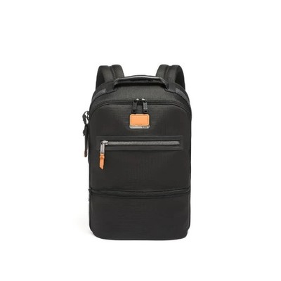 Tumi Alpha Bravo Essential Backpack - Black w/ Brown Accents; Excellent ...