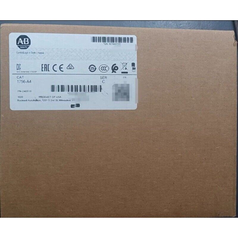 1 PCS New Factory Sealed AB 1756-A4 ControlLogix 4 Slots Chassis 1756A4 ...