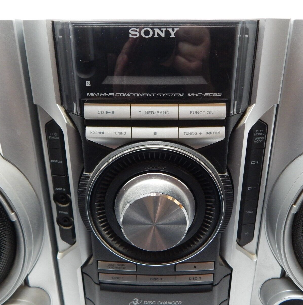 Sony CD Stereo System 3-Disc CD Changer AM/FM Radio Aux HCD-EC55 2009 ...