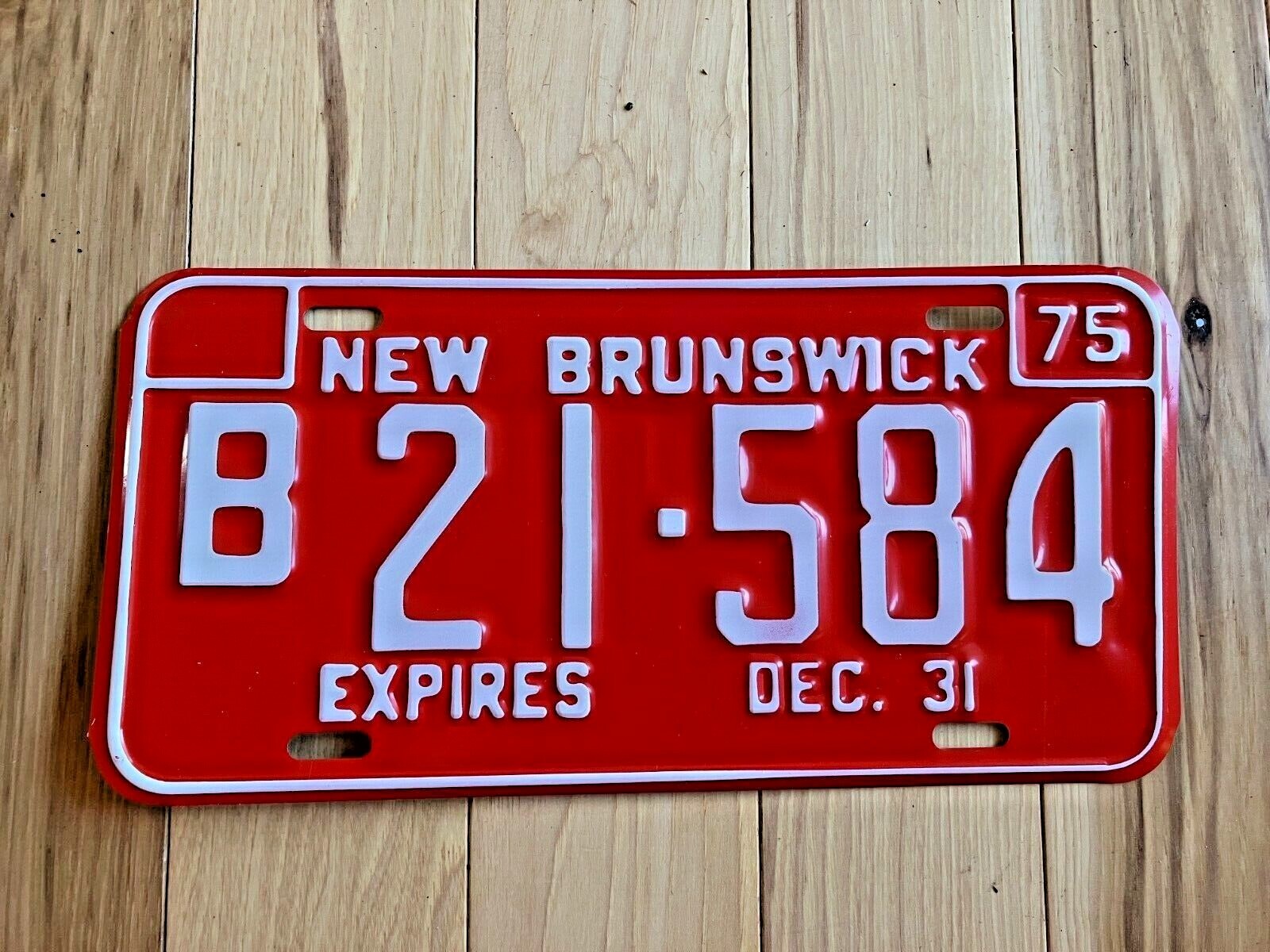 1975 New Brunswick License Plate | eBay