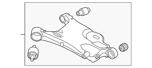 Genuine Volvo XC60 XC90 Left Front Drivers Lower Suspension Control Arm ...