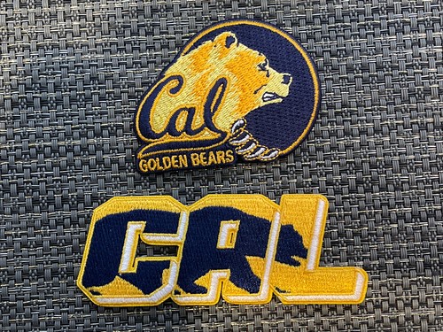 (2) California CAL Golden Bears Vintage Embroidered Iron On Patch Lot ...