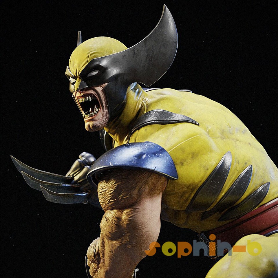 Classic Wolverine Resin 1:4 Model Kit Unpainted 3d Print GK Statue ...