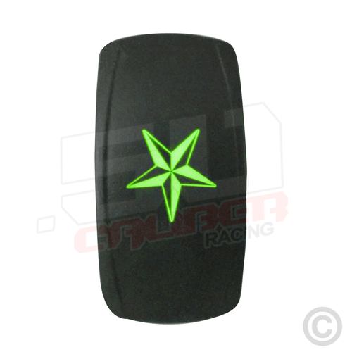50 Caliber Custom On/Off Rocker Switch Nautical Star Green fits UTV Car ...