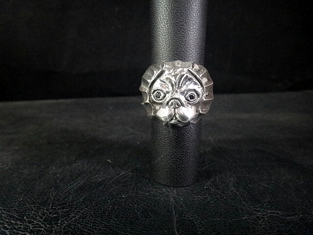 PUG (DOG) Face Ring Silver 925 Handmade Original US 9 1/2 | eBay