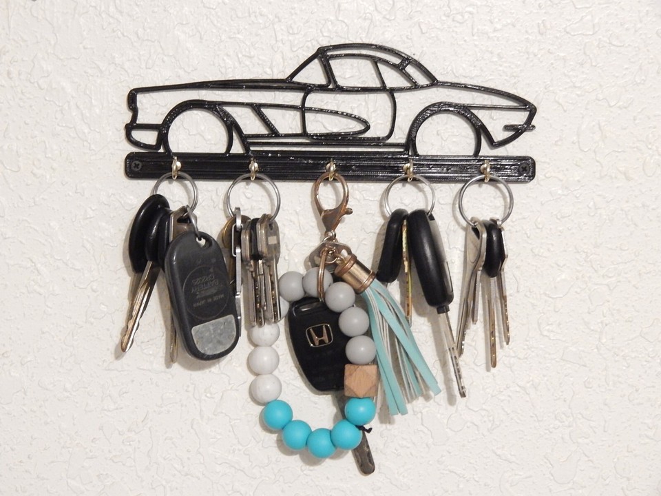Corvette C1 Classic Car Key Rack Hook Hanger Holder Entryway Organizer ...