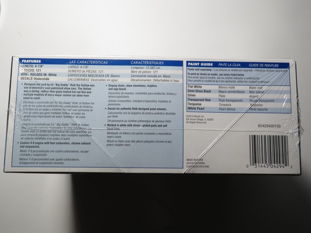 2010 Discontinued Revell 4294 1/25 Ed “big Daddy” Roth Outlaw Model Kit ...