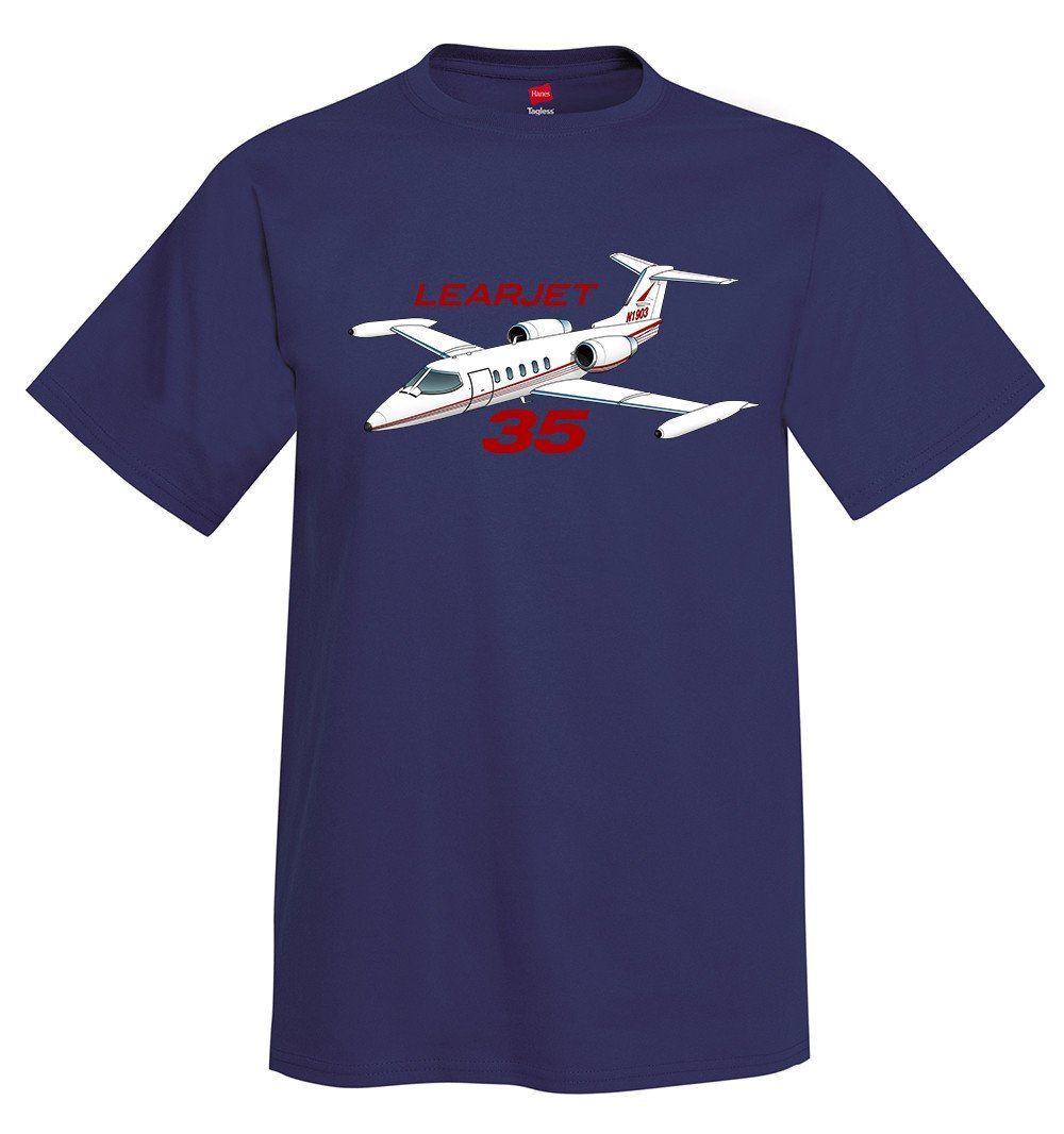Learjet 35 Airplane T-Shirt - Personalized with Your N# | eBay