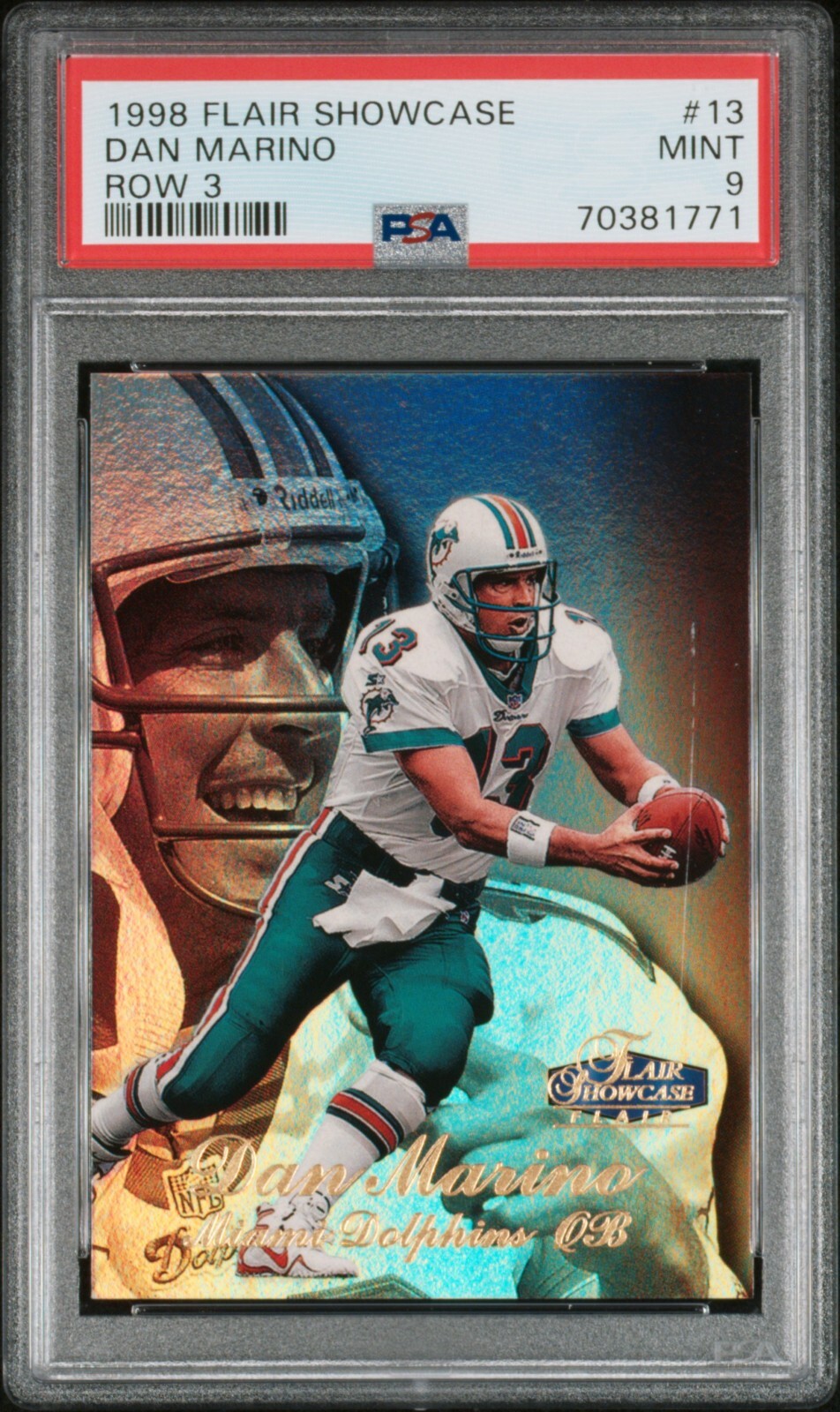 1998 Flair Showcase - Dan Marino #13 Row 3 for sale online | eBay