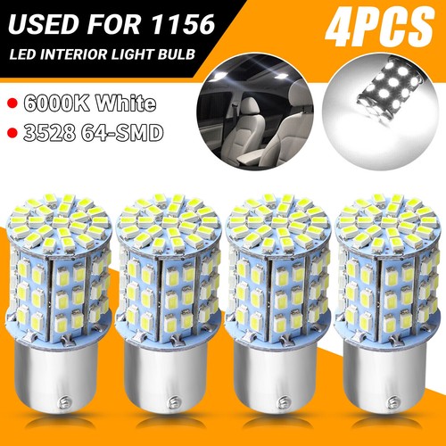 1156 1141 1003 64-SMD LED RV Camper Trailer Interior Light Bulbs Super ...