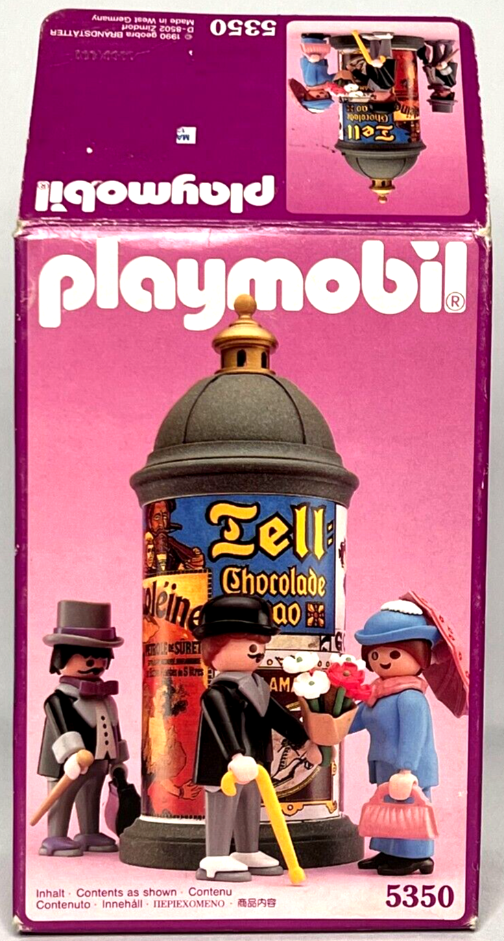 Playmobil 5350 Victorian Advertising Stand Kiosk Pillar New in Box | eBay