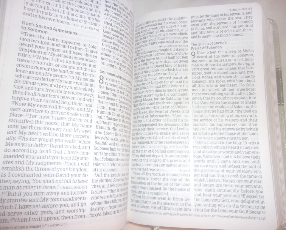 LARGE PRINT PERSONAL SIZE REFERENCE BIBLE LIMITED EDITION NKJV IN BOX ...