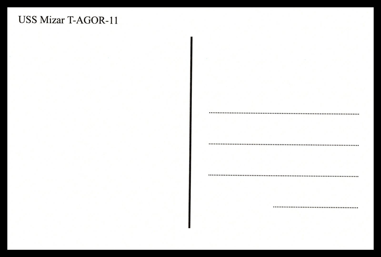 Postcard USS Mizar T-AGOR-11 | eBay
