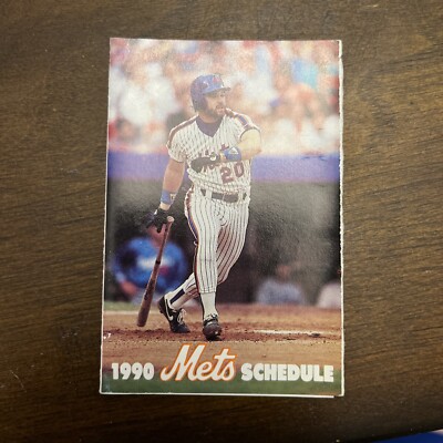 1990 New York Mets Pocket Schedule Excellent Condition | eBay