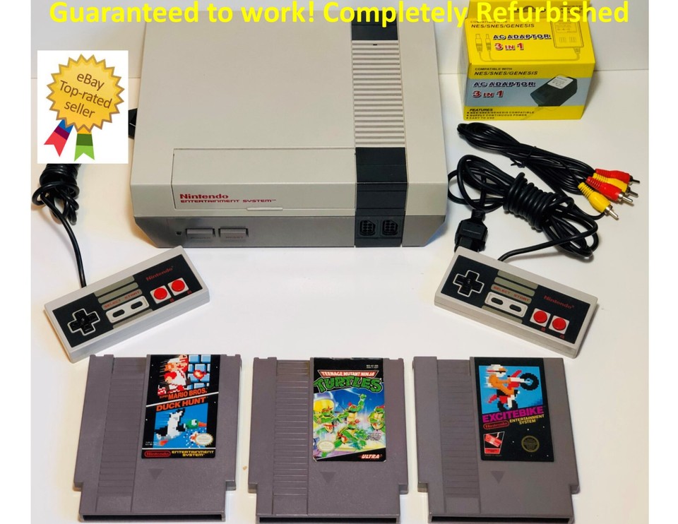 NINTENDO NES CONSOLE ORIGINAL SYSTEM GAMES SUPER MARIO 1 2 3 +YOU PICK ...