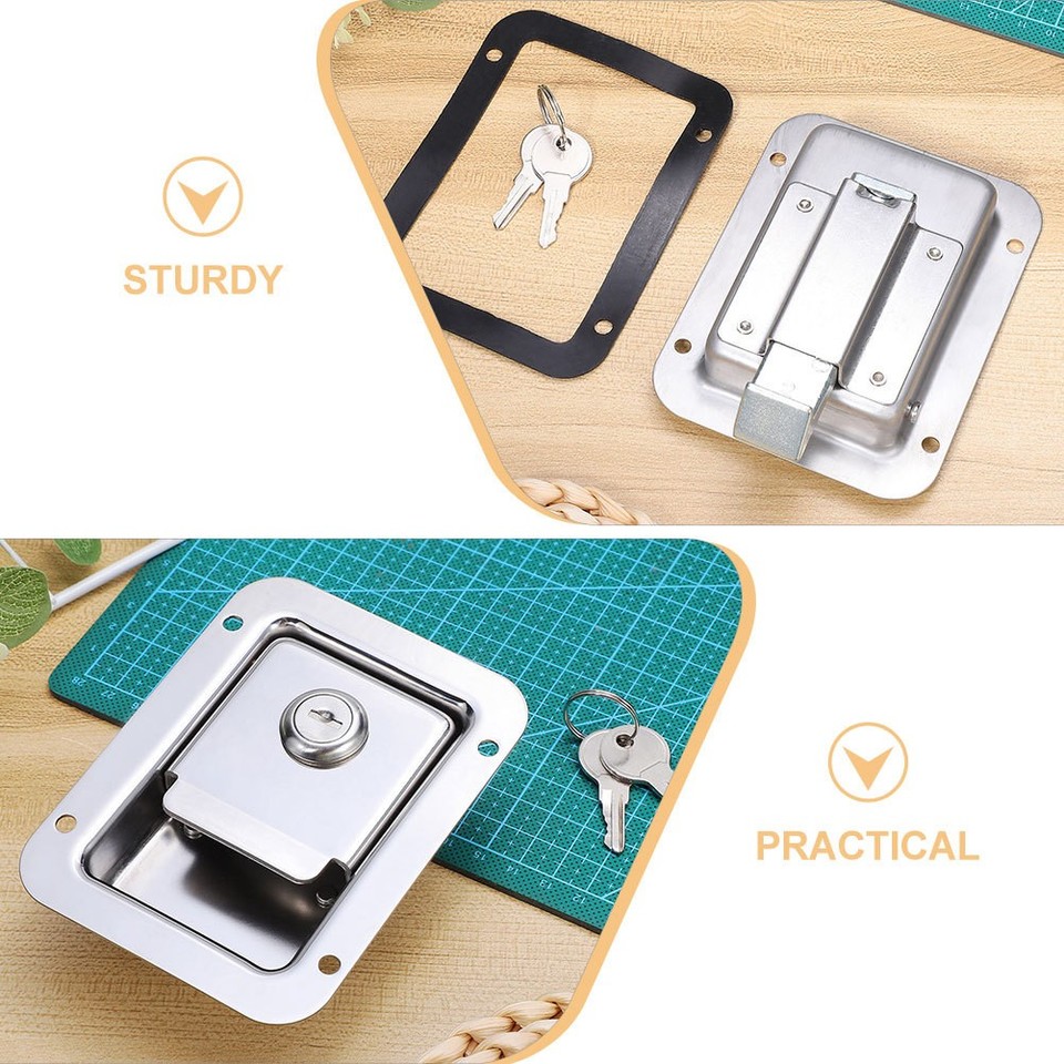 Trailer Paddle Handle Latch Vehicle Hidden Door Boat Anti-rattle | eBay ...