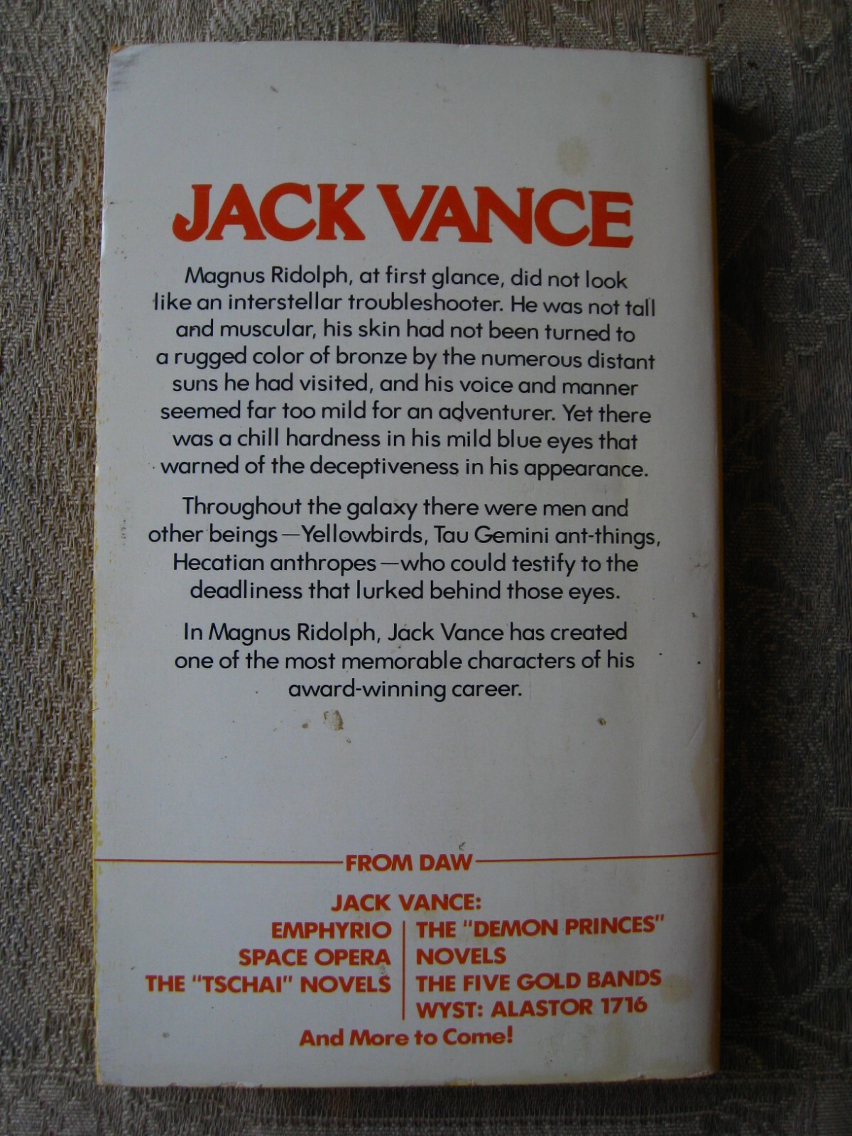Jack Vance - The Many Worlds of Magnus Ridolph - 1980 - paperback | eBay