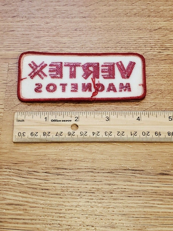 Vtg Vertex Ronco Magneto 70s Original 4" Jacket Patch Hot Rod Gasser ...