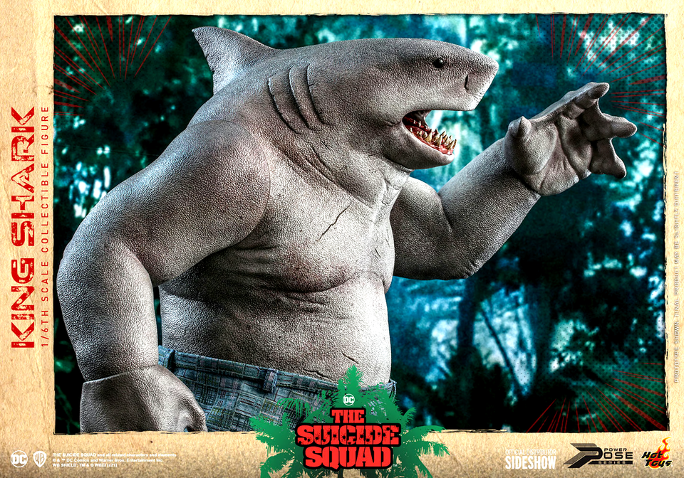 HOT TOYS KING SHARK SUCIDE SQUAD PPS006 SHIPPER SEALED 1/6 SCALE 13.97 ...