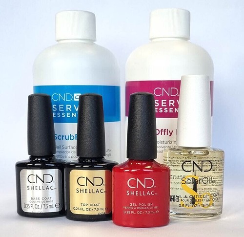 KIT CND SHELLAC ORIGINAL 6 PIÈCES | Wildfire Rouge + Base + Top ...