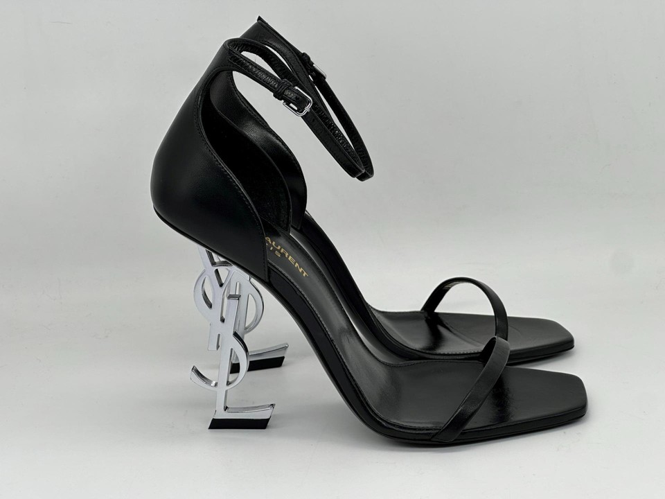 Saint Laurent Opyum Opium 110 YSL Heels Ankle Strap Leather Sandals ...