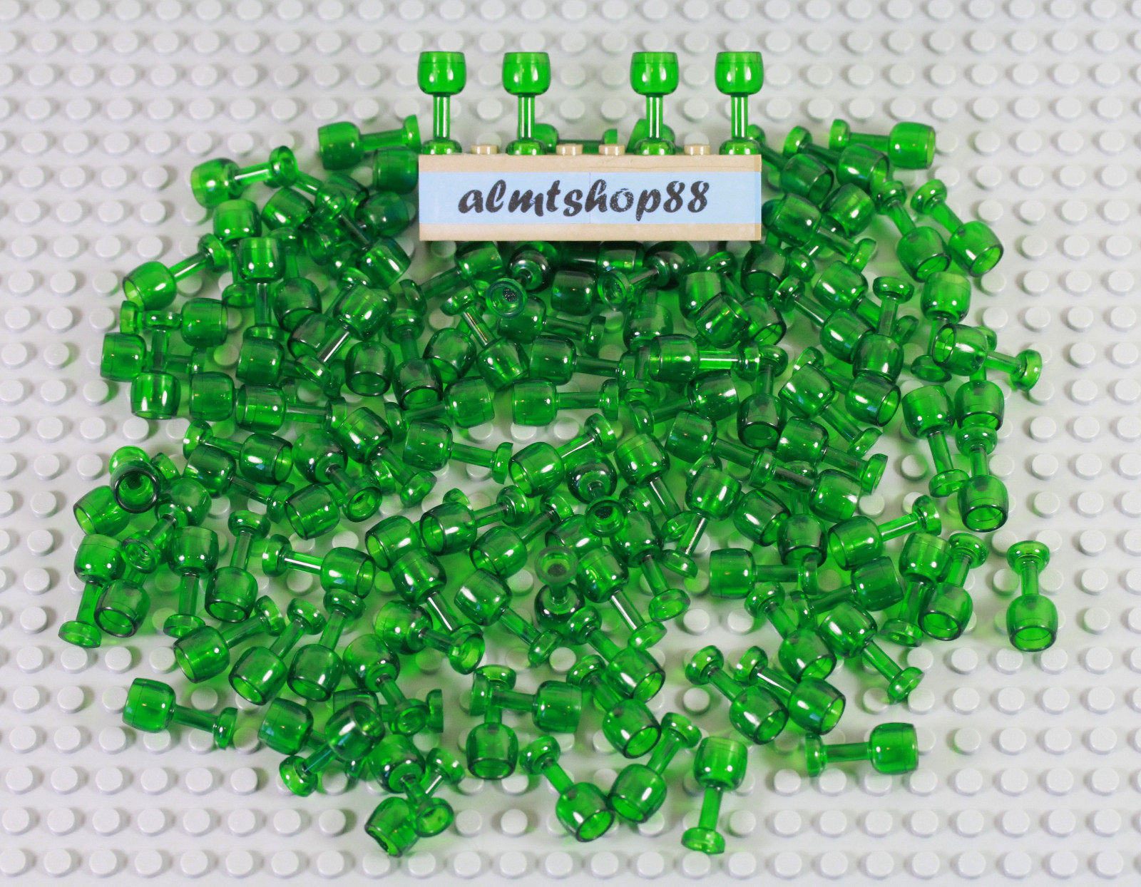 LEGO - Trans-Green Goblets - Glass Wine Chalice Beer Drink Food Bulk ...