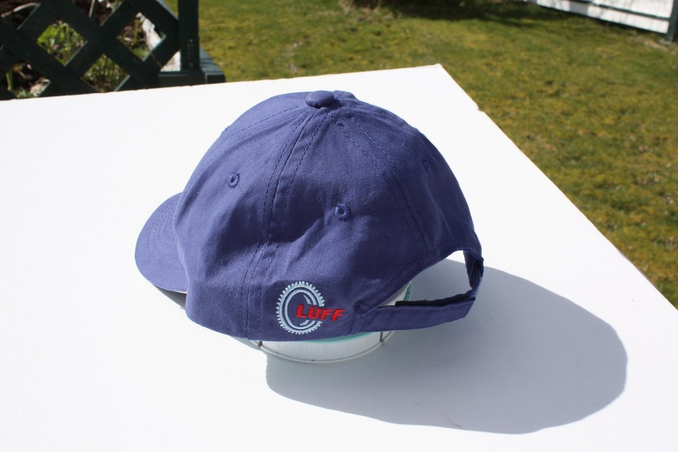 Ball Cap Hat - Luff - Conveyor Idler Pulley - Blue - Mining (H1725) | eBay