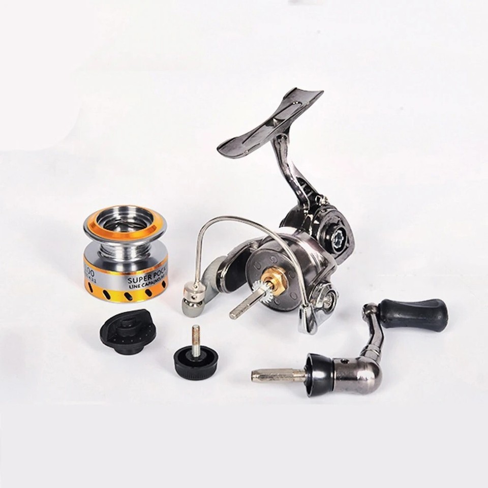 POWER Full Metal Mini Small Spinning Reels Carp Raft Fishing Wheel Fish ...