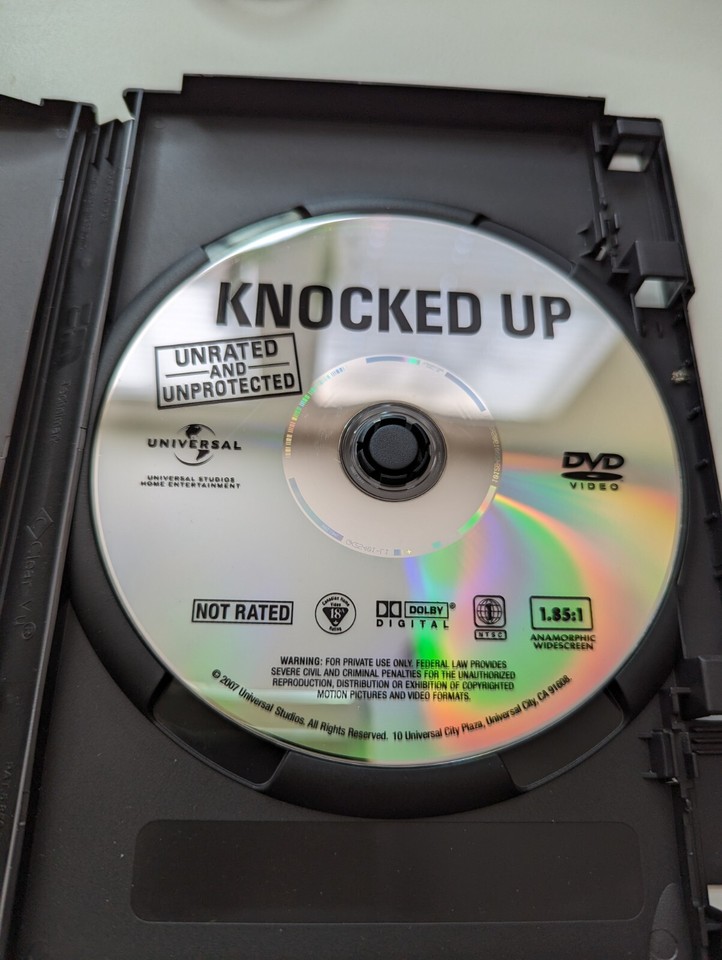Knocked Up (DVD, 2007) Seth Rogan Jonah Hill Paul Rudd Leslie Mann ...
