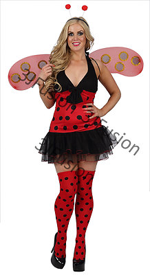 Womens Ladies Sexy 4 PC. Lady Bug Fancy Dress Hen Party Fun Runs | eBay