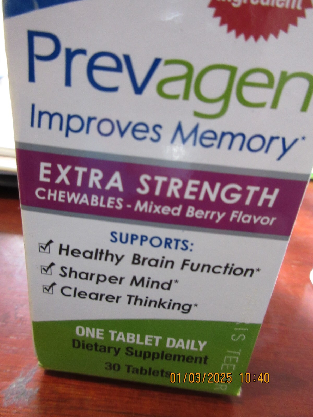 Prevagen Extra Strength Improves Memory Tablets Chewable - 30 Count | eBay