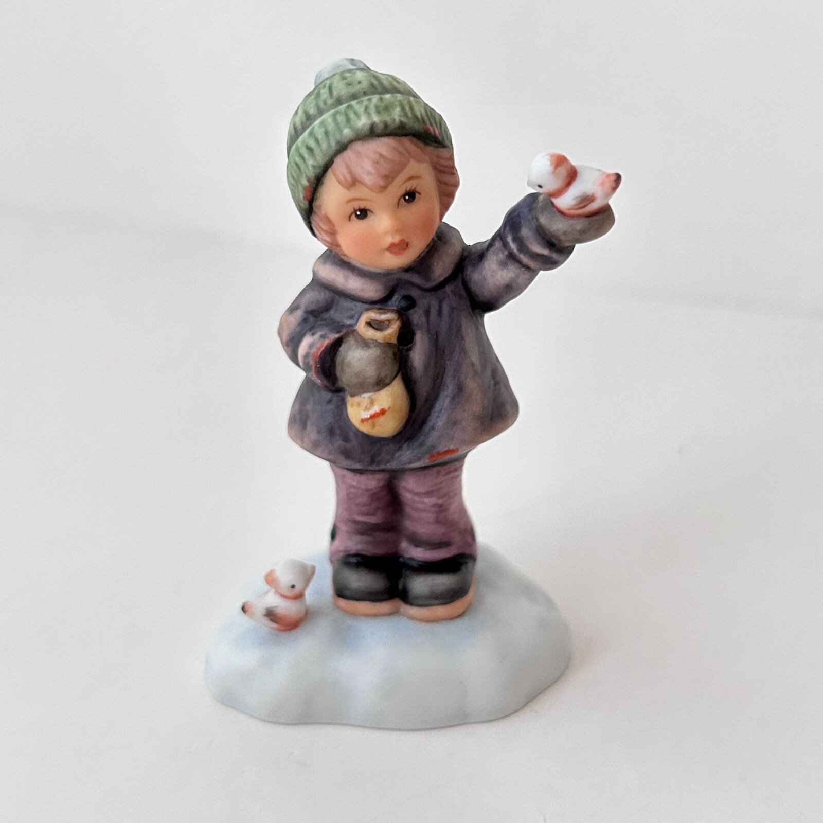 Vintage Berta Hummel Goebel Figurine Peaceful Perch Box Winter ...