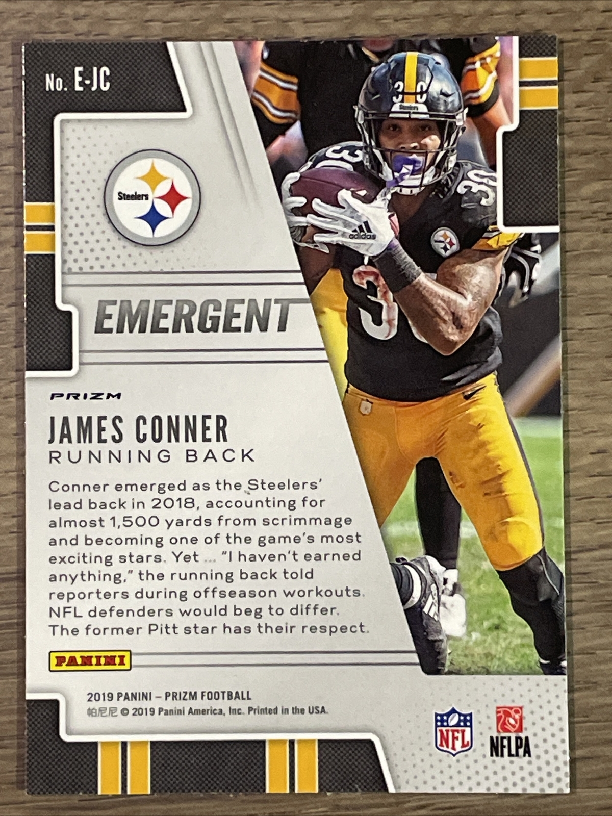 2019 Panini Prizm - Emergent James Conner #E-JC Green Prizm for sale ...