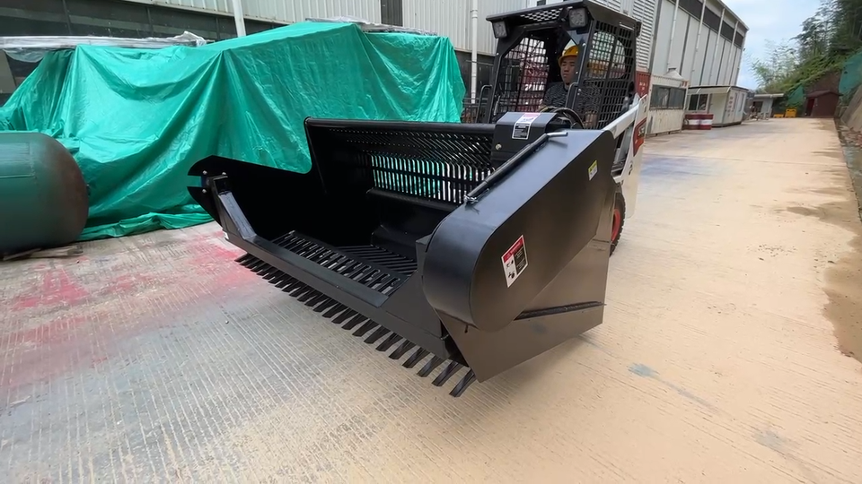 Skid Steer Extreme Duty Rock Picker Bucket Attachments for Sorting Soil ...