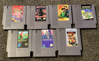 NES Nintendo Lot of 7 Games ~Double Dragon, TMNT, Airwolf, Rich ‘N ...