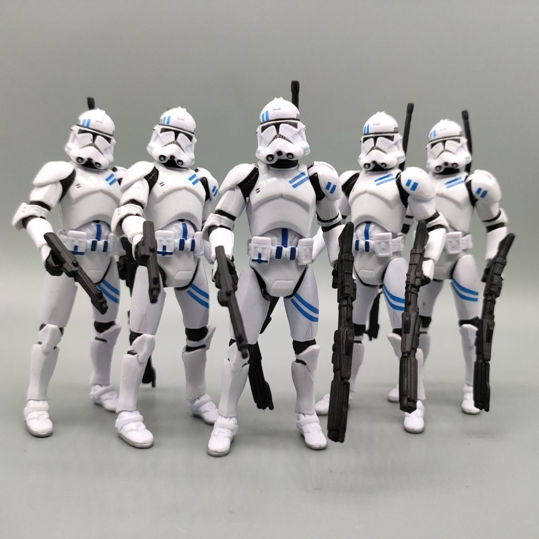 Lot of 5 Star Wars 501st 442nd Utapau Shock Razor BMF Clone Trooper 3. ...