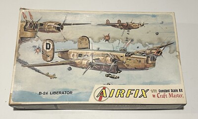Vintage 1966 Airfix craft master B-24 J Liberator Bomber Model Kit 1503 ...