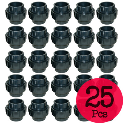 Lot of 25 Pcs. Sch 80 PVC 1-1/2 Inch Union Socket Connect | eBay