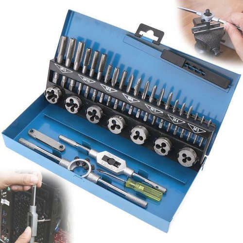 32pcs M3-M12 Wrench Screwdriver Drill Bits Metric Tap and Die Set Alloy ...