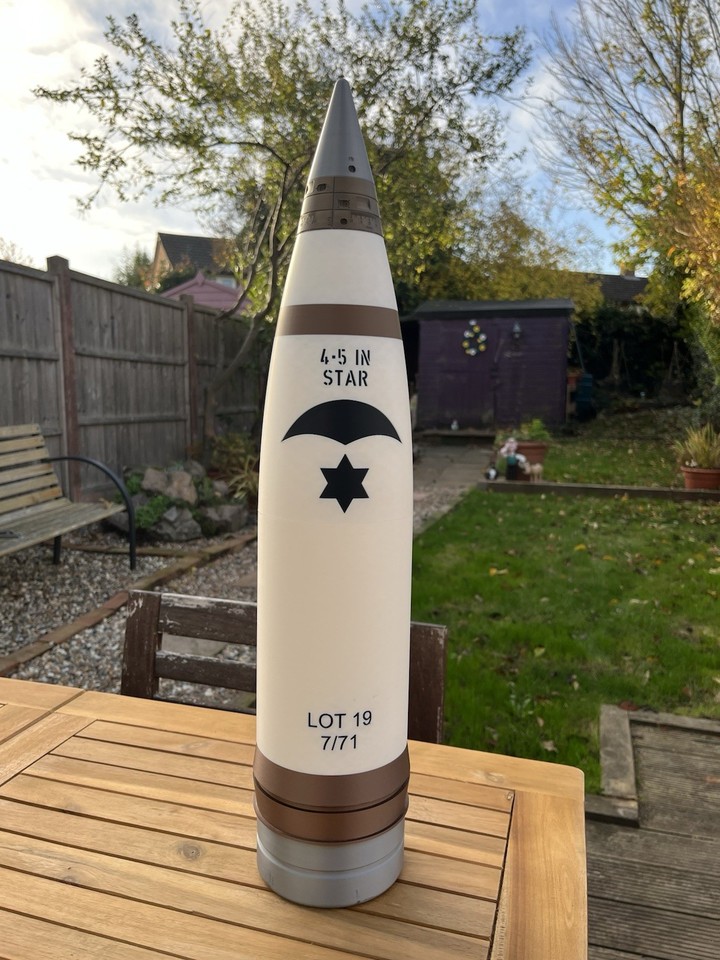 3D Printed Replica 4.5 Inch Star Shell - Features Accurate Stencilled ...