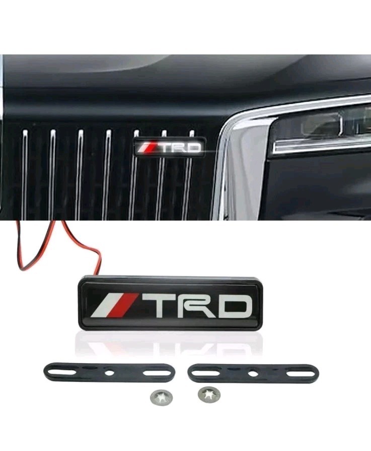 TRD Glowing LED Grill Emblem 102mm*29mm (4.01 in*1.14 in) | eBay