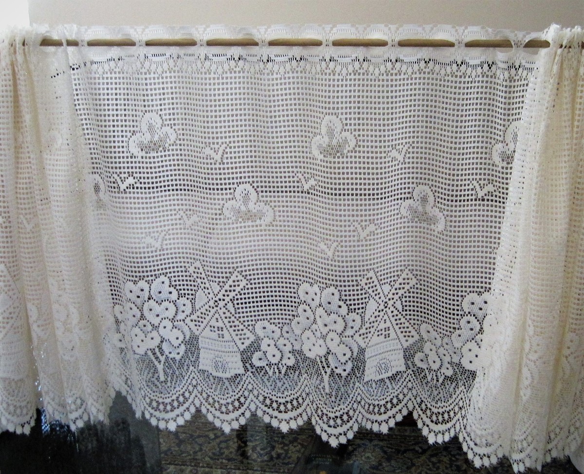 Dutch Lace Curtains New European Dutch Windmills 12 Valance Scalloped
