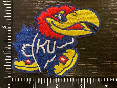 KANSAS UNIVERSITY KU JAYHAWKS BASKETBALL FOOTBALL IRON ON PATCH | eBay