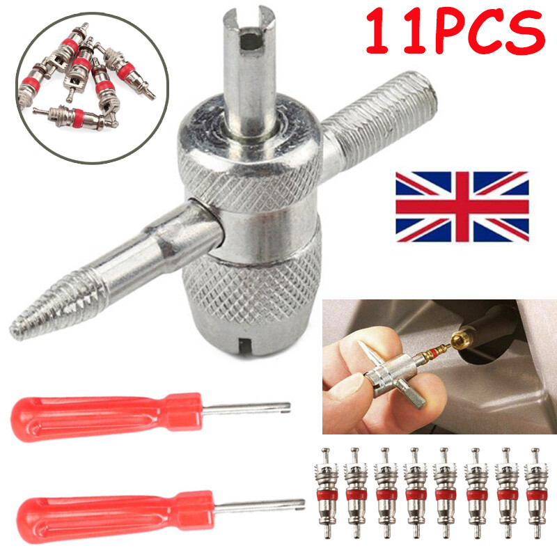 2x Valve Key Wheel Tyre Inner Tube Valve Remover Removal Tool New& 8 ...