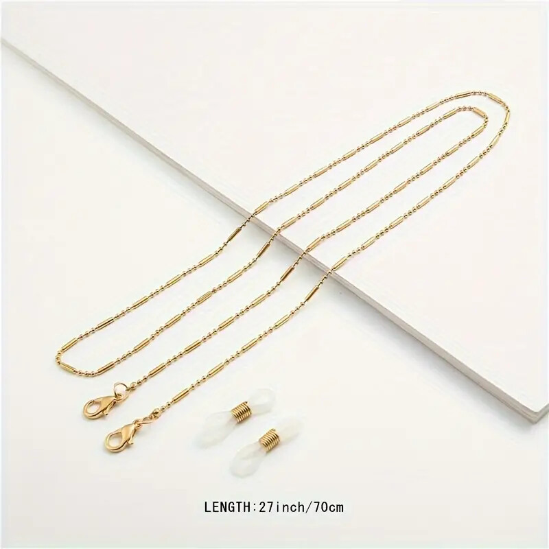 Reading Glasses Gold String Lanyard Chain Glasses Neck Cord Sunglasses ...